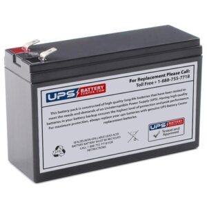 upsbatterycenter® 12v 6.5ah replacement battery for ritar rt1250b 12v 5ah ‒ higher capacity replacement - longer lasting!