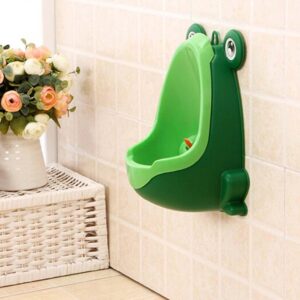 comcl frog children potty toilet training kid urinal for boy pee trainer bathroom green