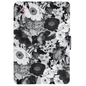 speck products stylefolio case and stand for ipad mini 4, vintage bouquet/nickel grey/boysenberry purple