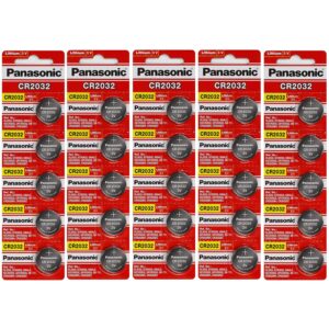 panasonic cr2032 3 volt lithium coin cell battery - 25 batteries