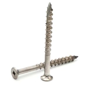 square drive deck screws 316 stainless steel bugle head type 17 point - #6 x 1-5/8" qty 100