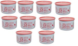 10 cans - satin smooth deluxe cream wax 14oz/397g