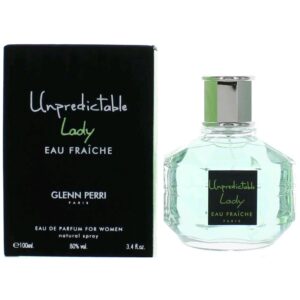 glenn perri unpredictable lady eau fraiche eau de parfum spray for women, 3.4 ounce