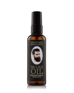 benjamin bernard beard oil - beard grooming conditioner oil for men encourage healthy beard growth, well-groomed style - lightly scented, contains jojoba, almond oil - vegan beard care 3.38 fl.oz