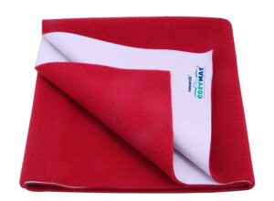 newnik cozymat waterproof, breathable, reusable mat/underpad/absorbent sheets/mattress protector (size: 70 x 100 centimeter, maroon)