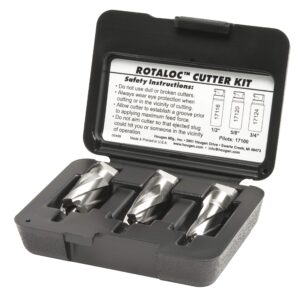 hougen 17700 rotaloc frame drill annular cutter kit 1/2, 5/8, 3/4" 3/4-inch depth of cut for use exclusively in the hmd115 and hmd130/hmd150 magnetic drills