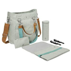 lassig lassig green label mix 'n match diaper bag light grey