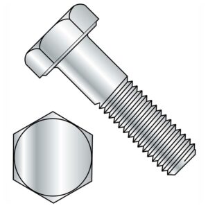 hex cap screw, m8 x 1.25 x 30mm, carbon steel, zinc, grade 8.8, unc, 100 pack