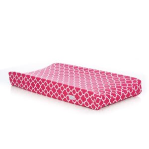 glenna jean pippin changing pad cover, trifoil pink