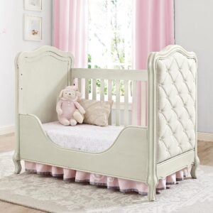 dorel asia bertini tinsley toddler bed conversion kit - antique white