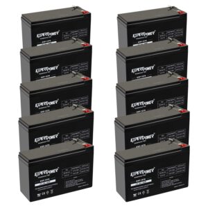 expertpower® 12v 7ah rechargeable sealed lead acid battery || exp1270|| replaces apc back-ups es 550 va (10 pack)