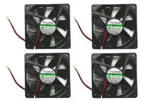 sunon 70x70x15mm kde1207phv3 2pin/2wire 12v low speed fan (4 pack)