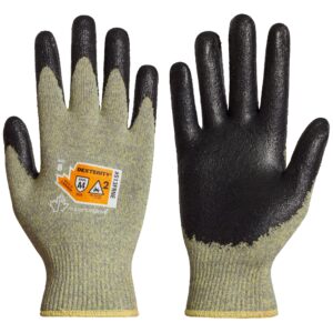 superior glove flame resistant arc flash glove with neoprene palm - dexterity s13frne (1 pair of large gloves)