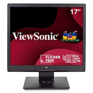 viewsonic va708a 17 inch 1024p led monitor with 100% srgb color correction and 5:4 aspect ratio