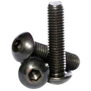 5pcs m8 ( 8mm ) high tensile 10.9 socket button head screws black self colour bolts