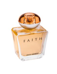 faith, eau de parfum for women 100ml | a floral perfume, fruity heart with a sultry coconut and sandalwood base | by fragrance artisan swiss arabian | edp spray