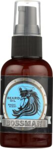 bossman brands beard oil 1oz all natural oils with essential oil scent- magic