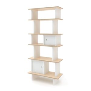 oeuf vertical mini library - birch, white