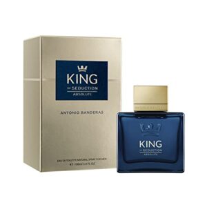 banderas antonio perfumes - king of seduction absolute - eau de toilette for men - long lasting - fresh, masculine and elegant fragance - woody and moss notes - ideal for day wear - 3.4 fl oz