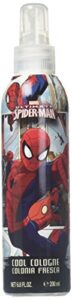 marvel ultimate spider man for kids cool cologne body spray, 6.8 ounce