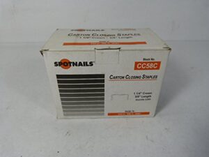 spotnails cc58c c-crown 5/8 carton staples - case by spotnails