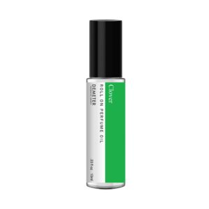 demeter clover roll on perfume oil, 0.33 oz, long-lasting