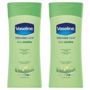 vaseline intensive care aloe soothe lotion 400ml - pack of 2