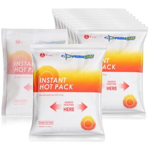 primacare php-45 instant heat pack for emergency heat therapy, 4" x 5", pack of 24