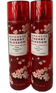 japanese cherry blossom fragrance mist 8 oz (set of 2) packaging may vary