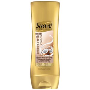 suave professionals deep moisture conditioner, coconut milk infusion 12.6 oz