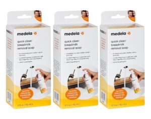 medela quick clean breast milk removal soap, 6 ounce (3 pack)