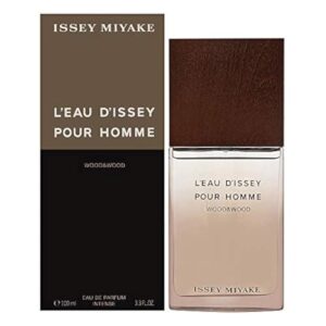 issey miyake l'eau d'issey wood & wood eau de parfum intense spray for men, 3.4 ounce