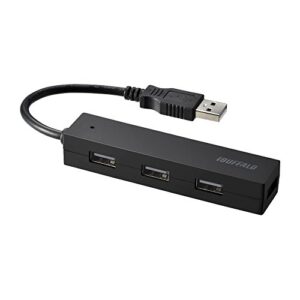 buffalo buffalo usb hub usb 2.0 bus power 4-port black bsh4u25bk [windows/mac compatible]