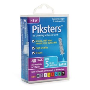 piksters interdental brushes, size 5 40 ea