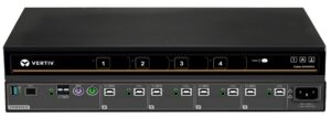 vertiv cybex secure 4-port desktop km switch, dpp, taa compliant (sckm145-001)