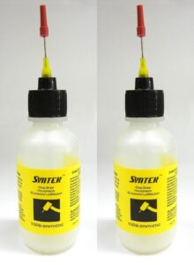 2 syntek synthetic dental handpiece cleaner/lubricant dropper bottles