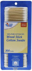 wood stick cotton swabs 300 count