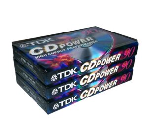 tdk 3 pack high bias iec ii blank audio cassettes