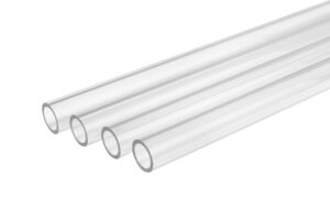 thermaltake pacific diy lcs 500mm lengths v-tubler petg hard tubing (4-pack) od 16mm (5/8") x id 12mm (1/2") cl-w065-pl16tr-a