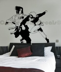 vinyl wall decal sticker anime boys fight kids nursery bedroom comics r1766