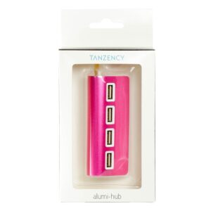 tanzensie tzc-ah02 aluminum hub, pink, aluminum usb hub