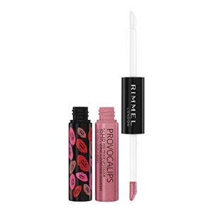 rimmel london provocalips 16hr kiss-proof lip color - two-step liquid lipstick to lock in color and shine - 430 wish upon a berry, .14 fl.oz.