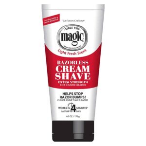 magic razorless cream shave extra strength 6 ounce (177ml) (2 pack)