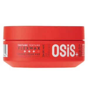 osis+ flexwax – ultra strong cream wax, 2.8 oz – long-lasting hold for creative hair styling – moldable texturizing product for wild hair styling and shine – washes out easily