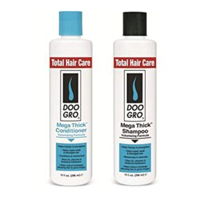 doo gro anti-thinning mega thick shampoo & conditioner set - 10fl