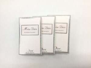 3-pack miss dior blooming bouquet eau de toilette 1 ml - 0.03 fl oz sample vial