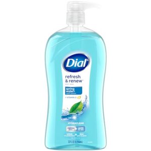 dial body wash, refresh & renew spring water, 32 fl oz