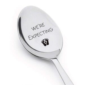 pregnancy announcement we're expecting spoon baby announcement sign you're going to be a daddy,baby arrival sign - spoon gift