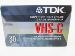 tdk vhs-c30 blank camcorder superior high grade tape