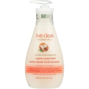 live clean liquid hand soap, coconut milk, 17 oz ( packaging may vary )